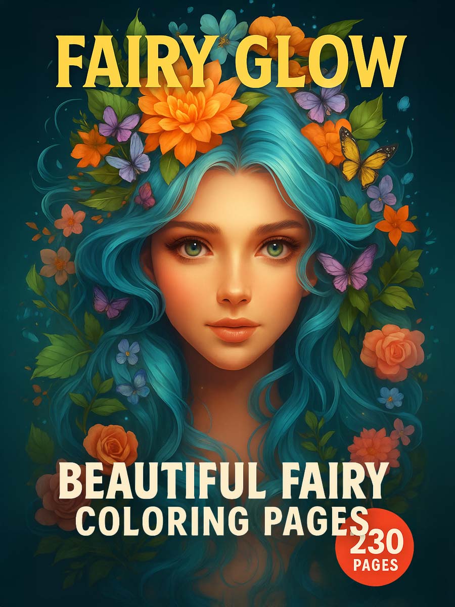 Fairy Glow – 230 Beautiful Fairy Coloring Pages | Kid Digital Literacy