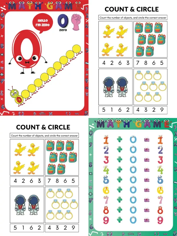 Preschool Number Game Bundle – 1170 Pages of Early Math Fun | Kid ...